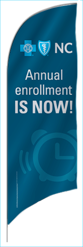 Outdoor Flag – BCBSNC - Promotional Signage Portal